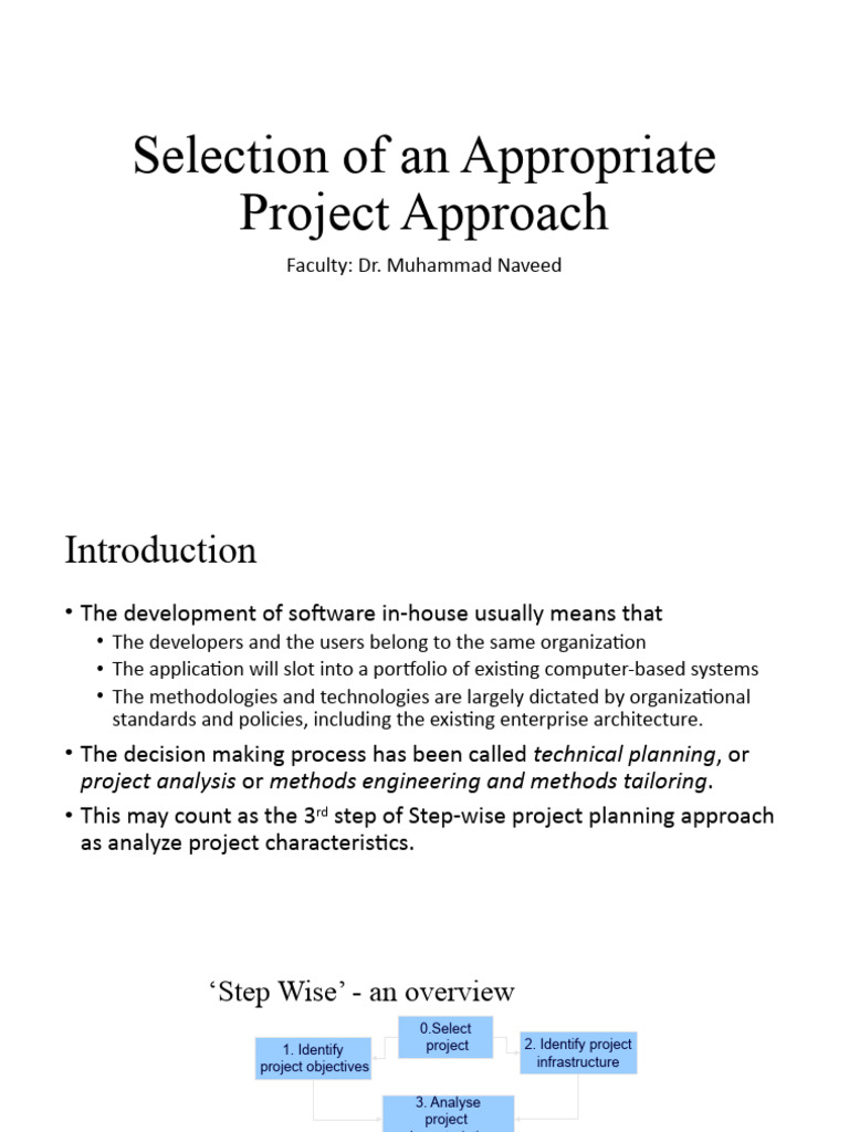 SPM (Lecture 5) (Selection of An Appropriate Project Approach | PDF | Scrum (Software ...