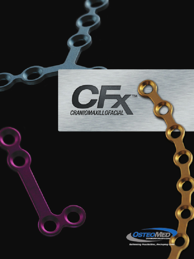 OsteoMed CFX CranioFacial Fixation Brochure | PDF | Oral And ...