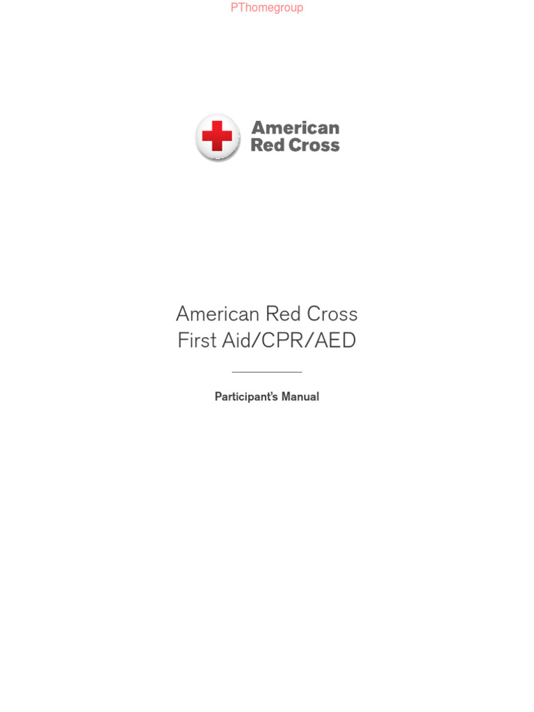 American Red Cross CPR First Aid Manual | PDF | Infection | First Aid