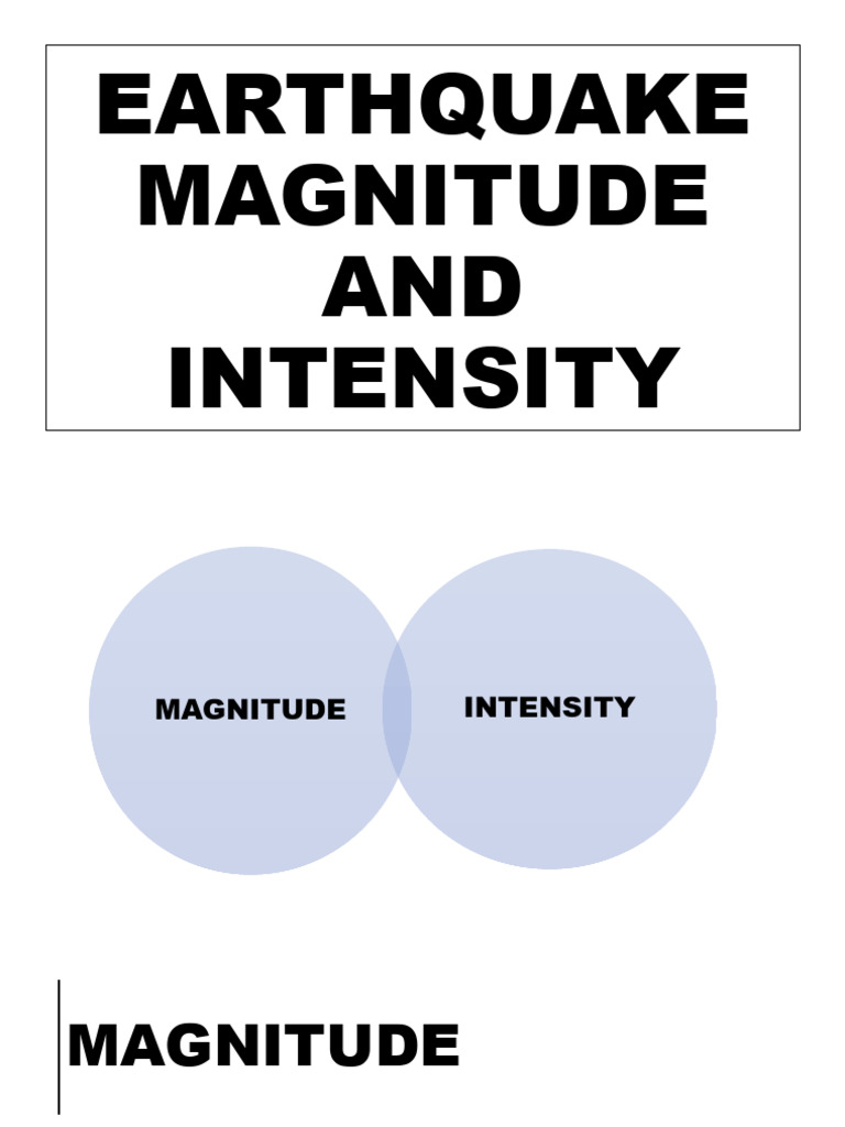 Magniude and Intensity | PDF