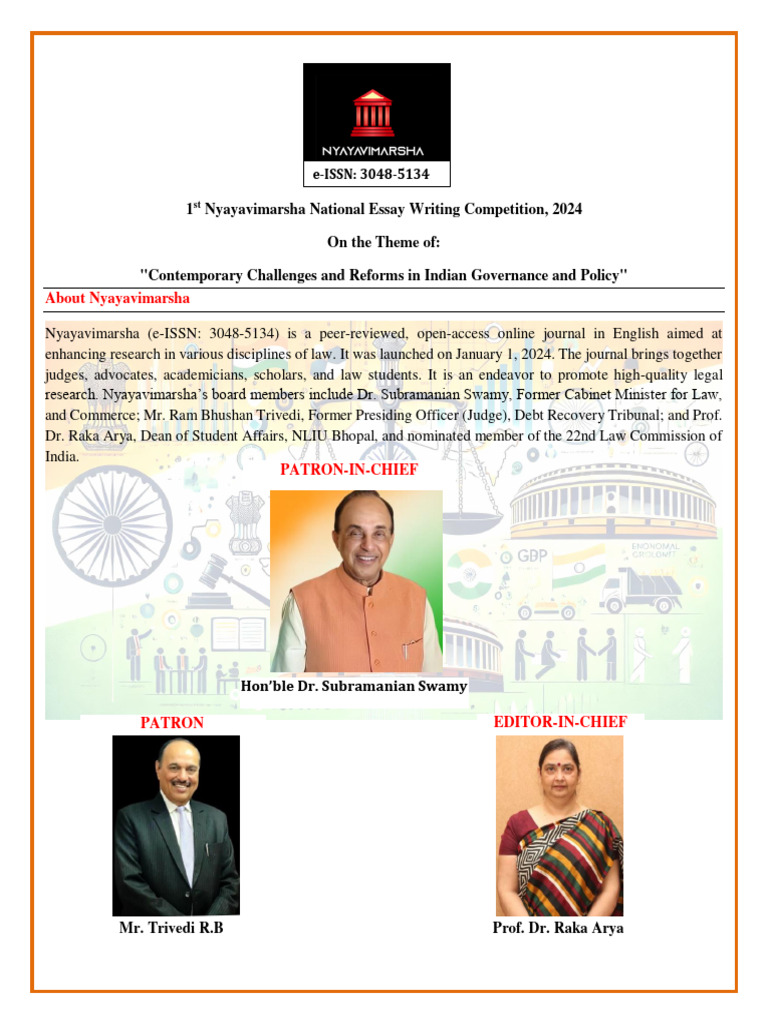 Essay Nyayavimarsha Brochure Final 550071 | PDF | Essays