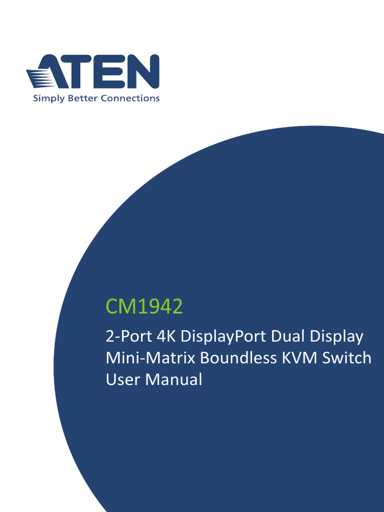 cm1942 User Manual W | PDF | Usb | Personal Computers