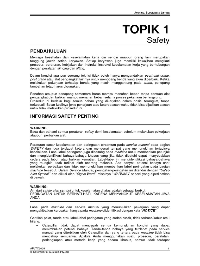 Jacking, Blocking & Lifting | PDF