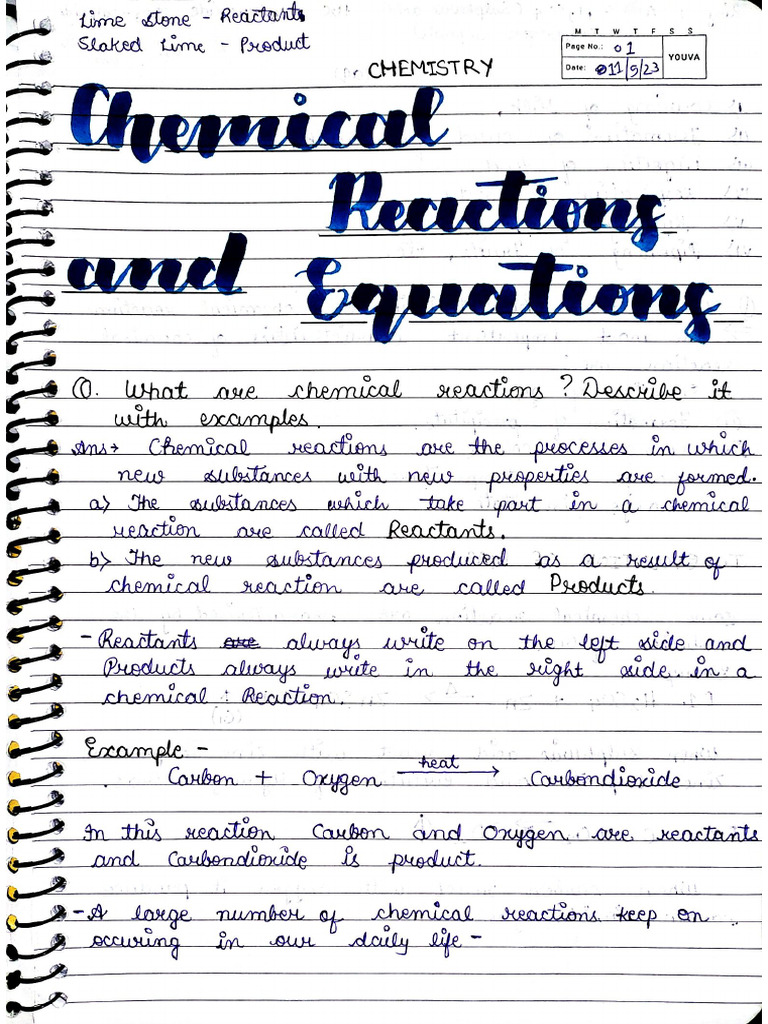Chemistry Chapter 1 | PDF