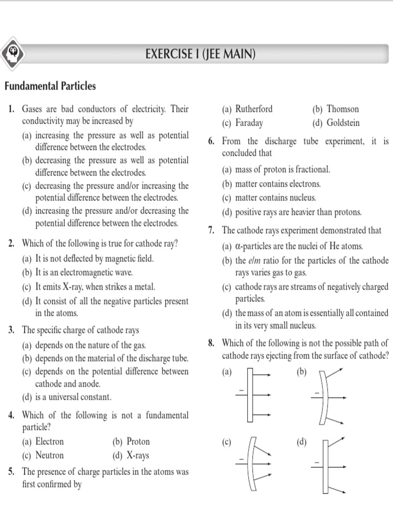 Atomic Structure N K With Ans With Ans CRP | PDF | Atomic Nucleus | Atoms
