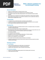 Water Sample Collection Procedure For Bacteriological Examination | PDF ...
