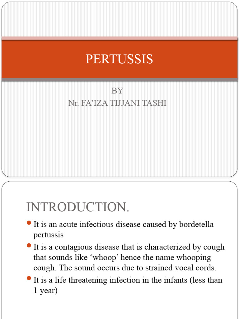 CHN Pertussis | PDF | Cough | Infection