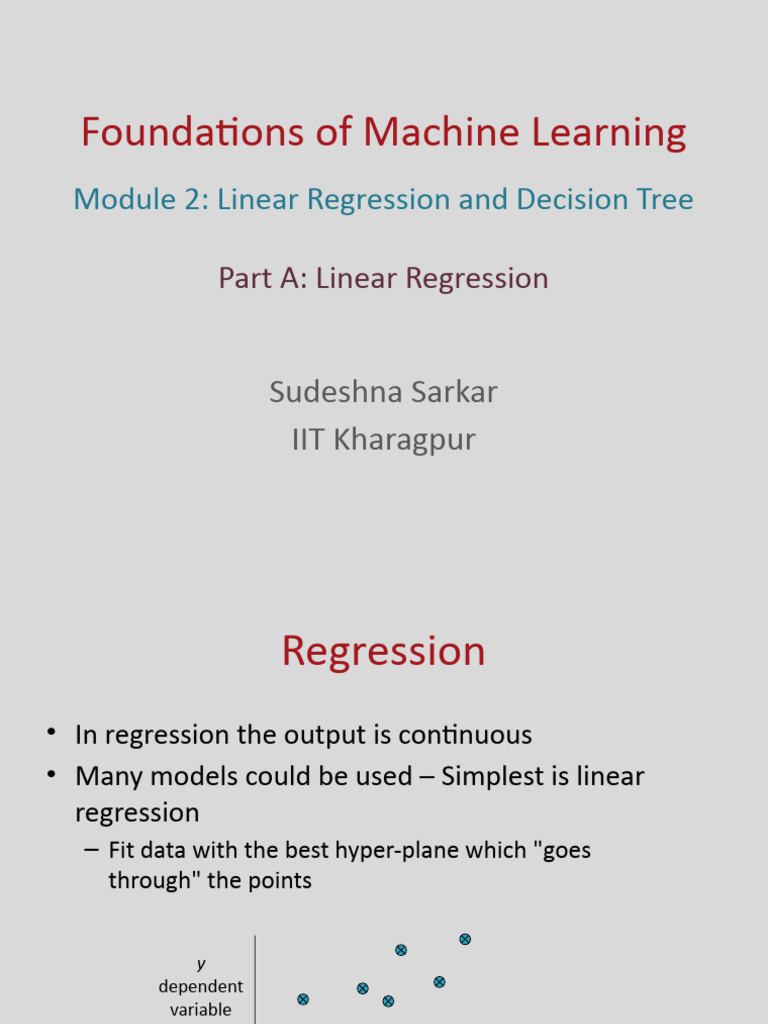 Linear Regression Basics in Machine Learning | PDF | Errors And Residuals | Linear Regression