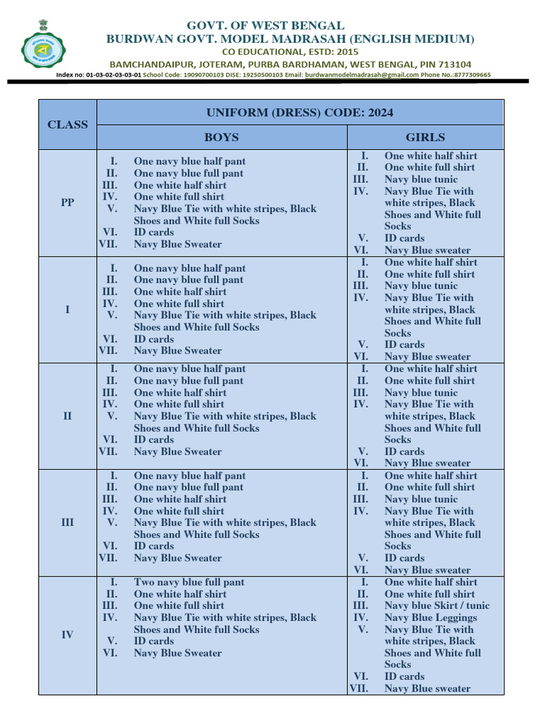 Dress Code 2024 | PDF | Sock | Fashion