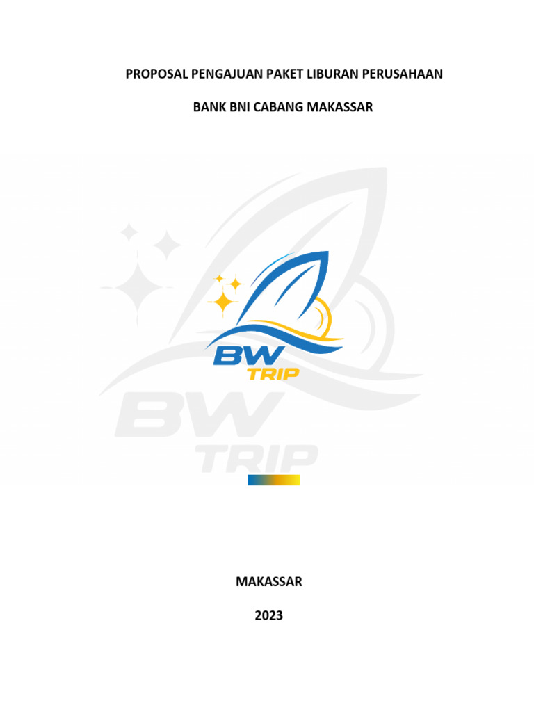 Proposal Pengajuan Paket Liburan Perusahaan-1 | PDF