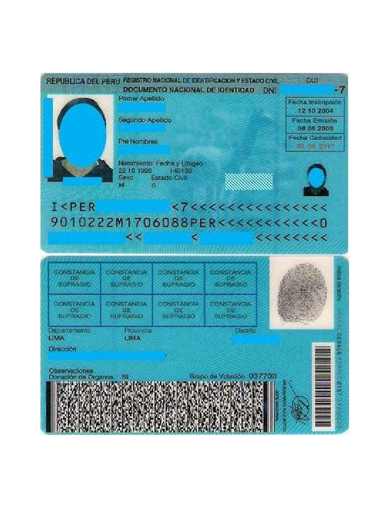 Dni Ambas Caras | PDF