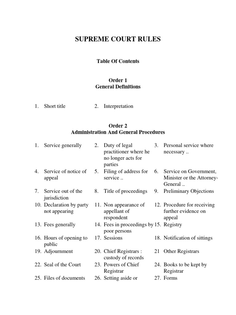 Supreme Court Rules | PDF | Appeal | Judgment (Law)