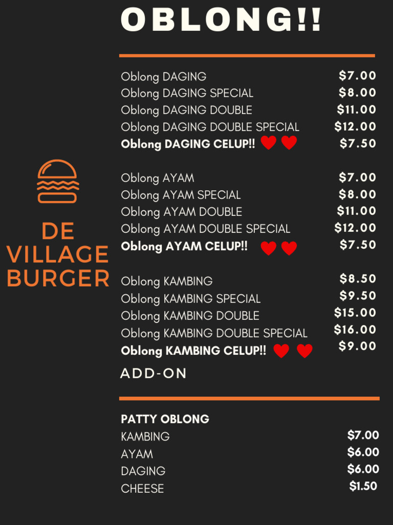 Harga Burger August 2022 | PDF | Prepared Foods | Meat Dishes