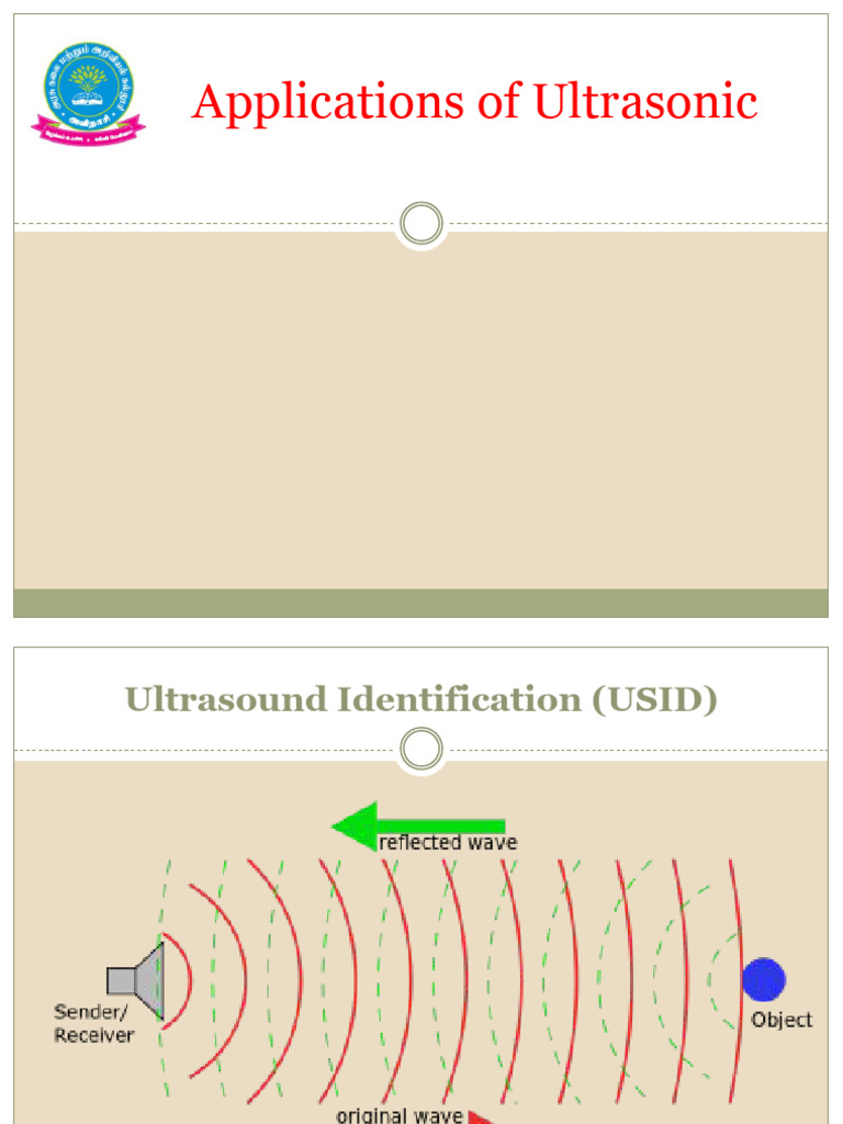 278 Allied Physics 13 Applications of Ultrasonics | PDF | Ultrasound | Acoustics