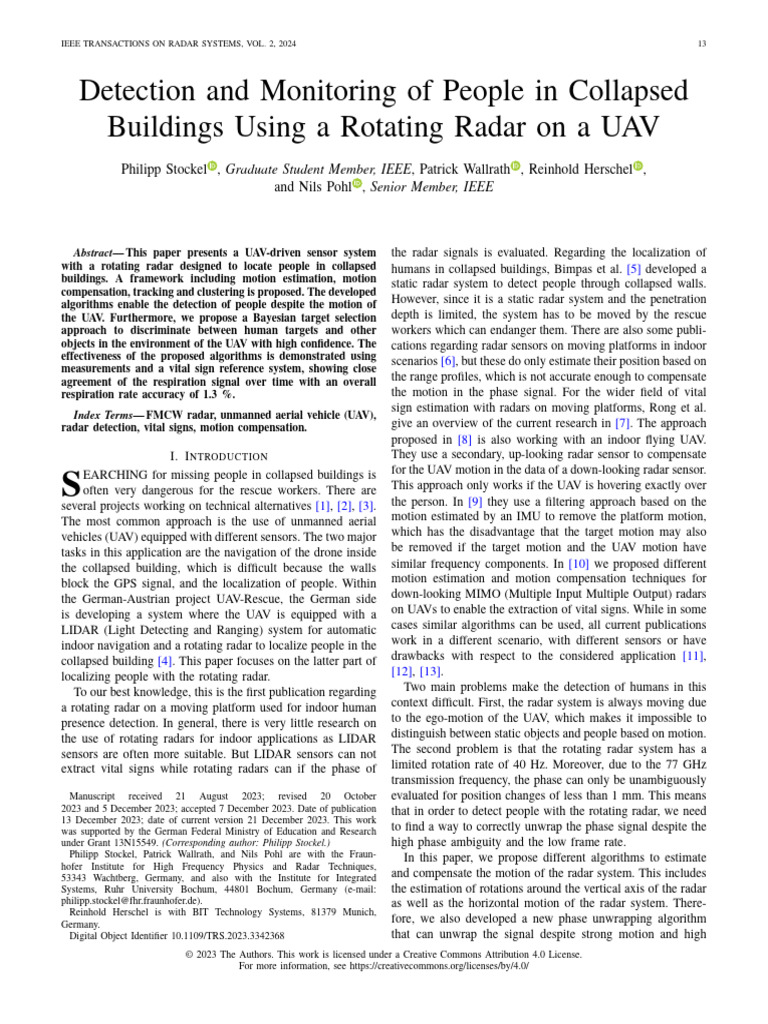 Detection_and_Monitoring_of_People_in_Collapsed_Buildings_Using_a_Rotating_Radar_on_a_UAV | PDF