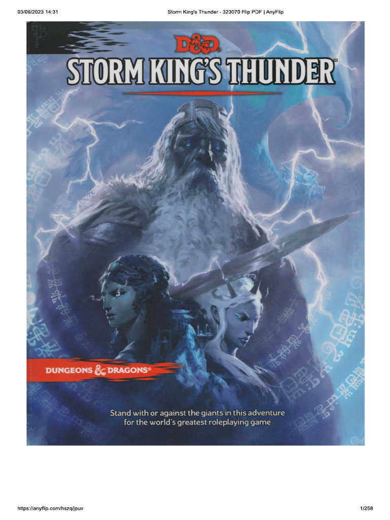 DD5 Tempête Du Roi Tonnerre | PDF