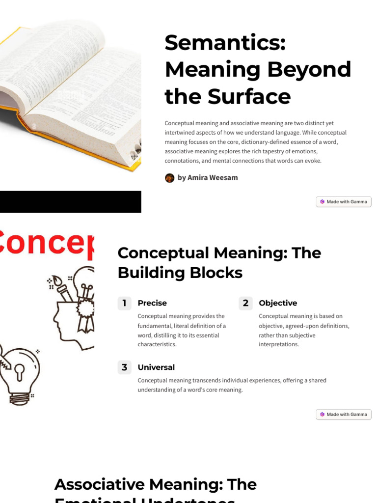 Semantics-Meaning-Beyond-the-Surface | PDF | Emotions | Experience