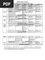 2025 NED MSCE MOCK TIMETABLE | PDF | Science