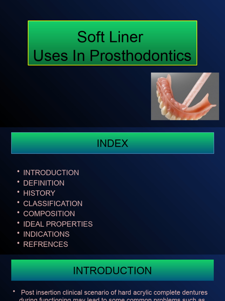 Soft Liner | PDF | Dentures | Poly(Methyl Methacrylate)
