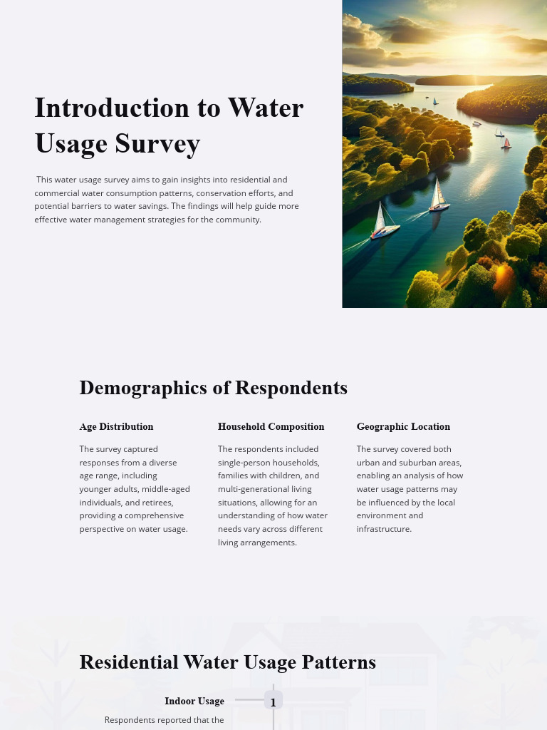 Water Usage Survey Insights and Strategies | PDF | Water Conservation ...