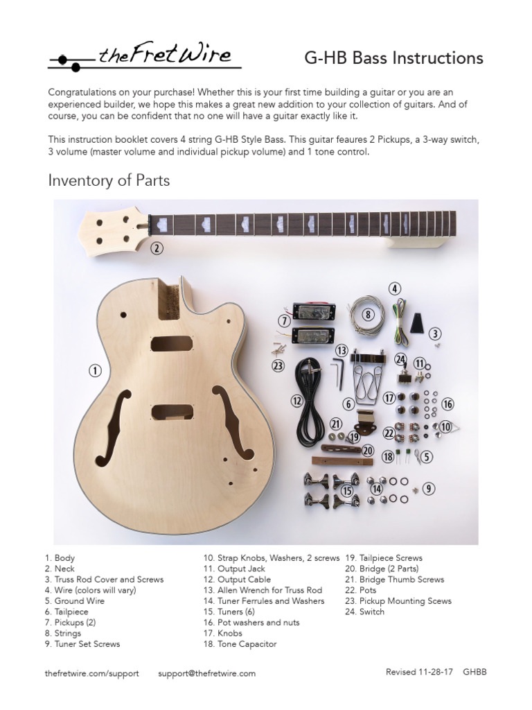 G-HB Bass Instructions | PDF | Guitars | String Instruments