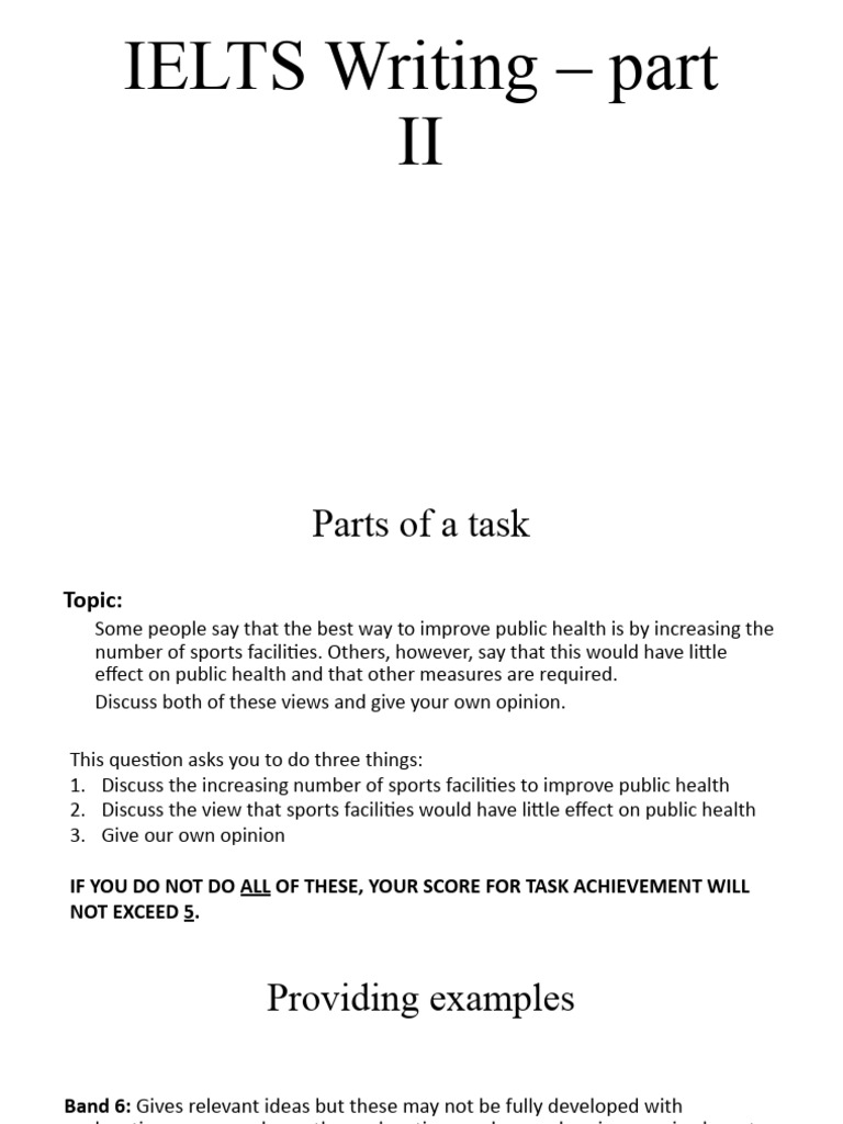 IELTS Writing – part II latest | PDF | Essays | Adjective