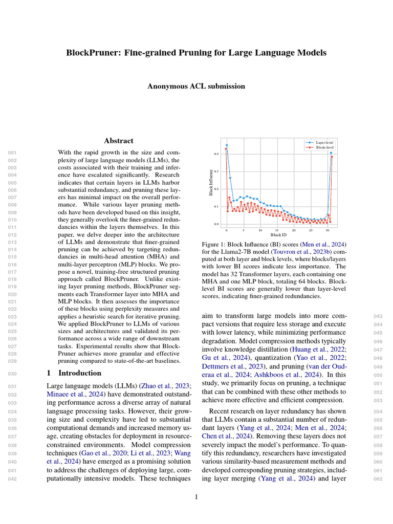 FGBPrune Fined Grained Block Pruning in Large Language Models | PDF | Technology & Engineering