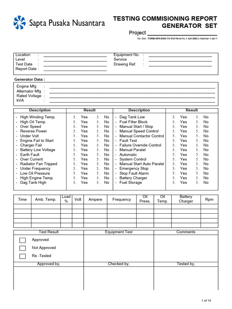 Generator and Transformer Testing Report | PDF | Transformer | Battery ...