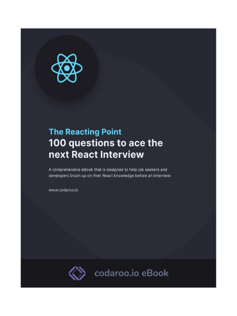 React Interview Prep: 100 Questions | PDF | Document Object Model | Software