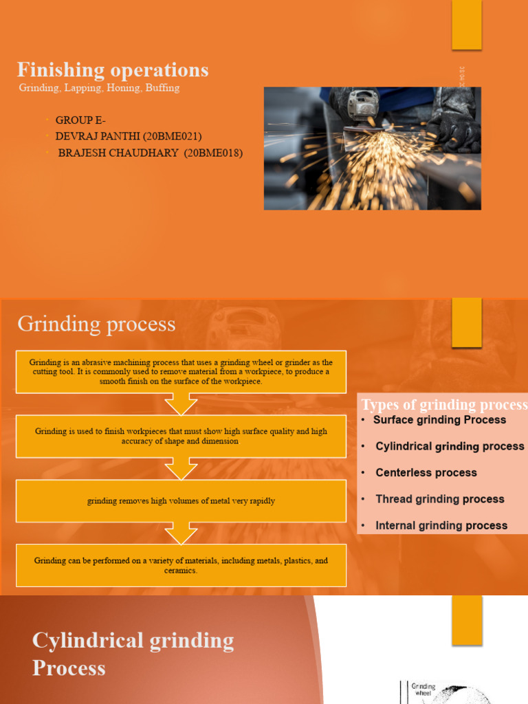 Grinding and Finishing Processes Overview | PDF | Grinding (Abrasive ...
