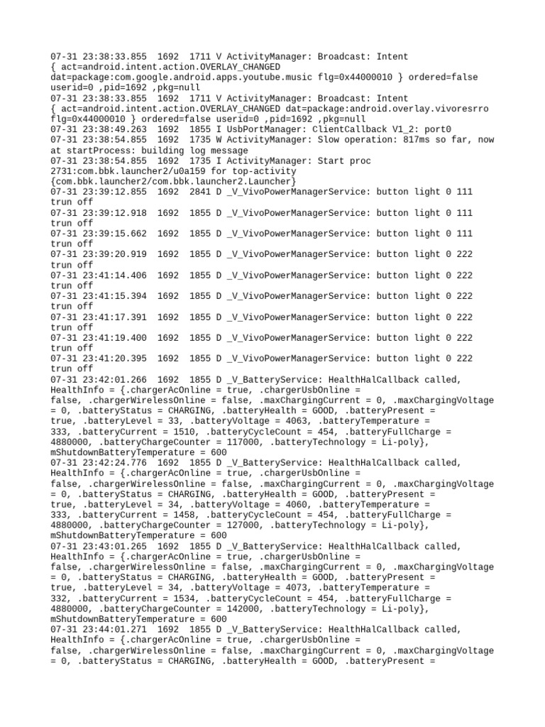 Log | PDF | Operating System Technology | Computer Architecture