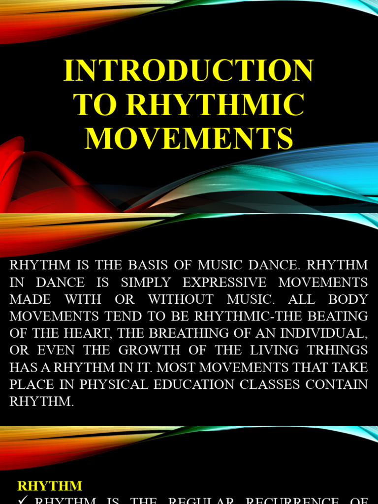 Understanding Rhythmic Movements in Dance | PDF | Self-Improvement