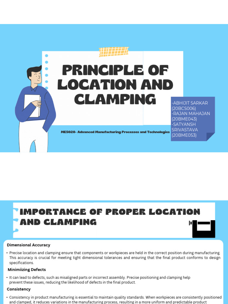 Principle of Location and Clamping | PDF | Machining | Accuracy And ...