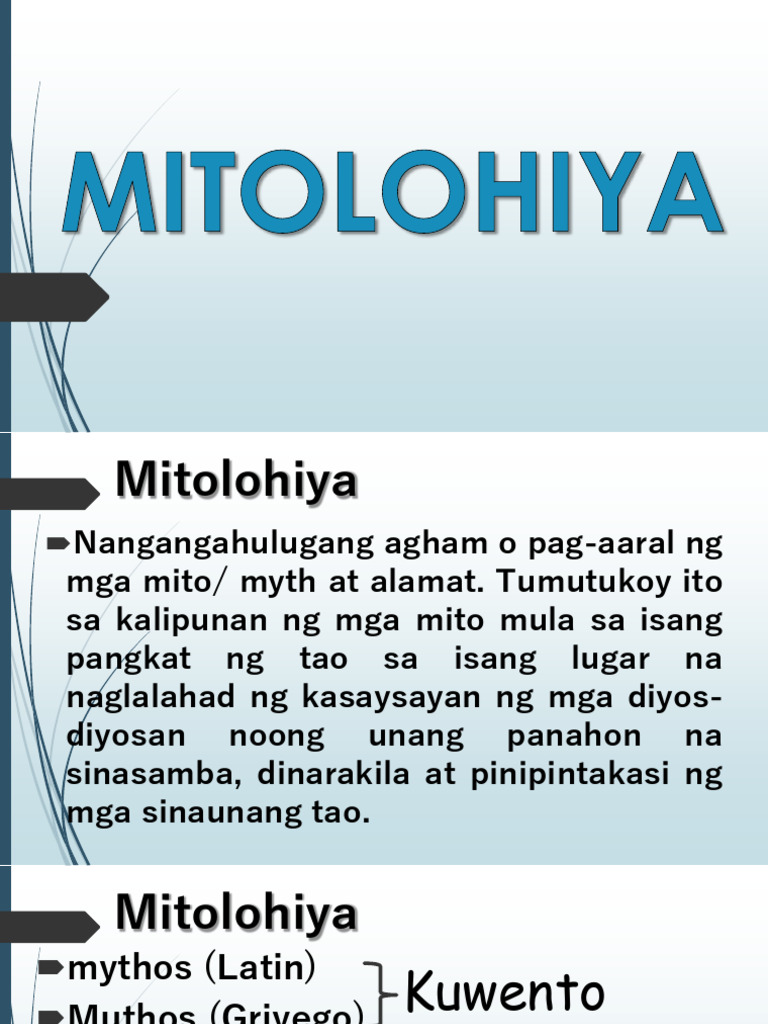 1 1-Mitolohiya | PDF