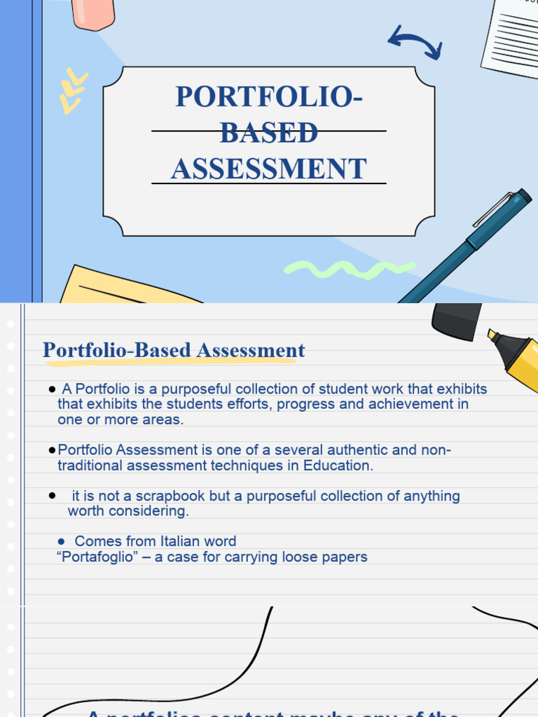 Portfolio Assessment | PDF | Educational Assessment | Teachers