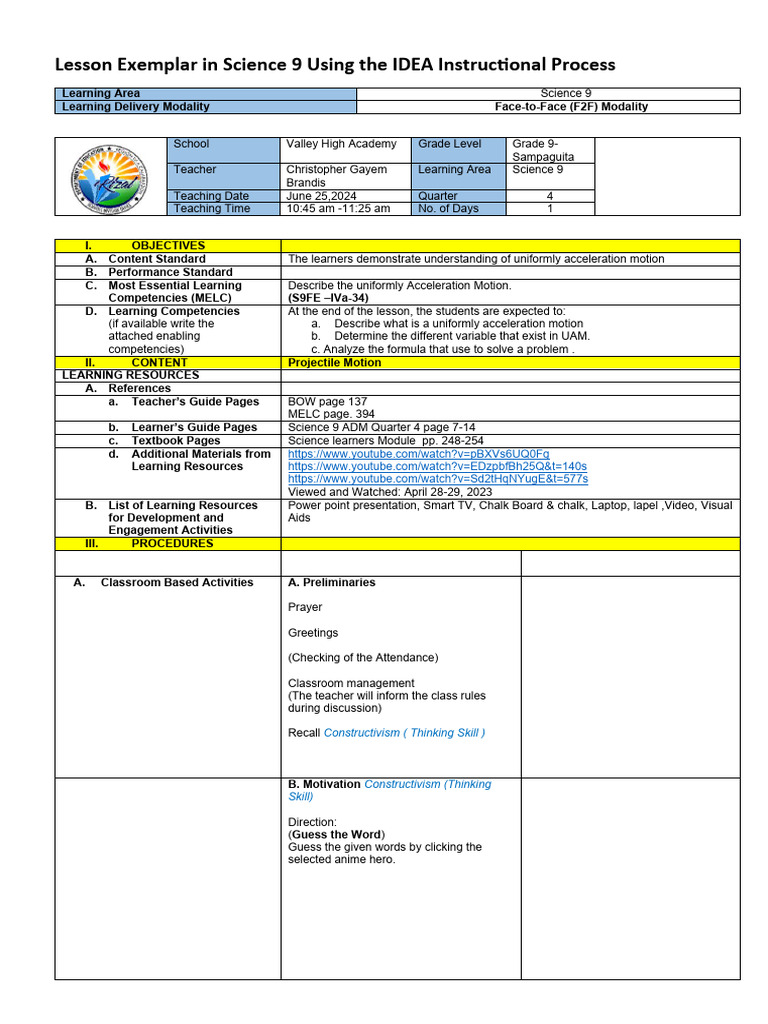 UAM | PDF | Learning | Acceleration