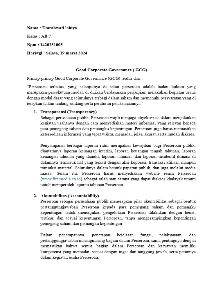 Tgs 1 GCG Umrah | PDF