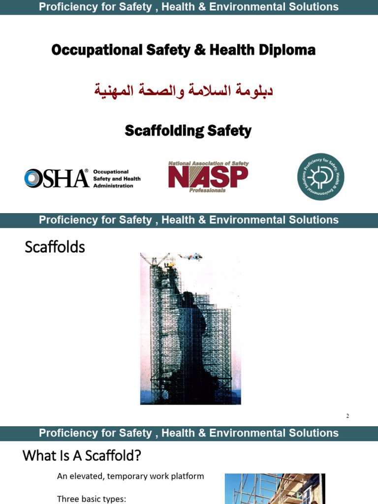 Scaffolding Safety | PDF | Scaffolding