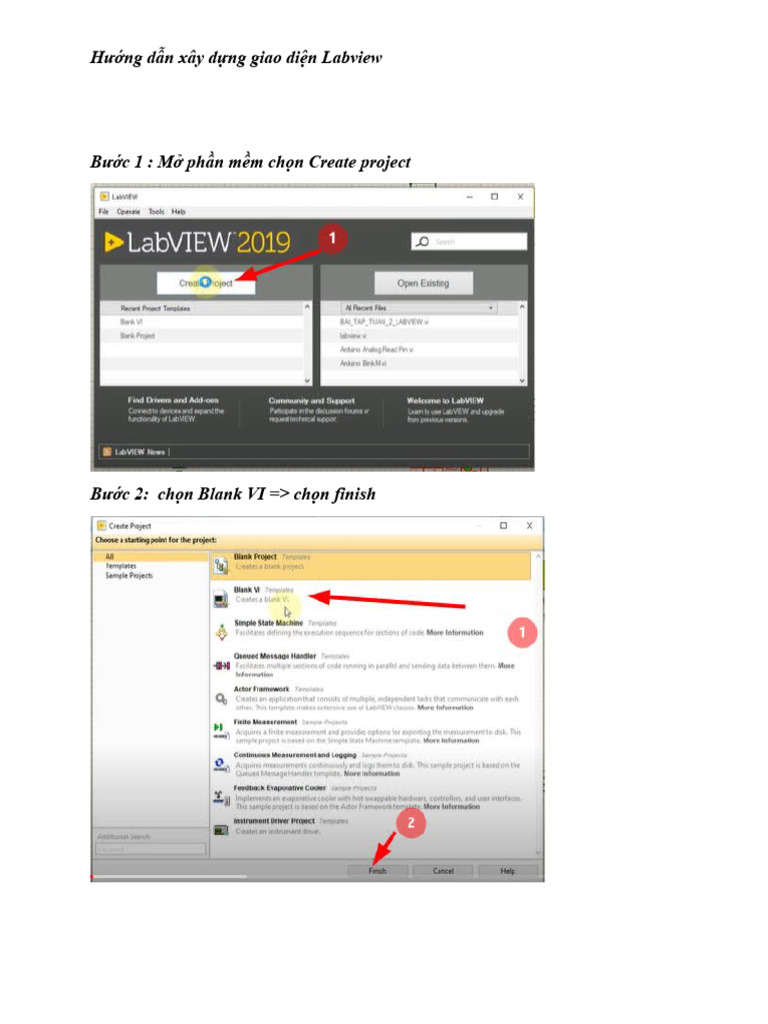 Hướng Dẫn Xây Dựng Giao Diện Labview | PDF