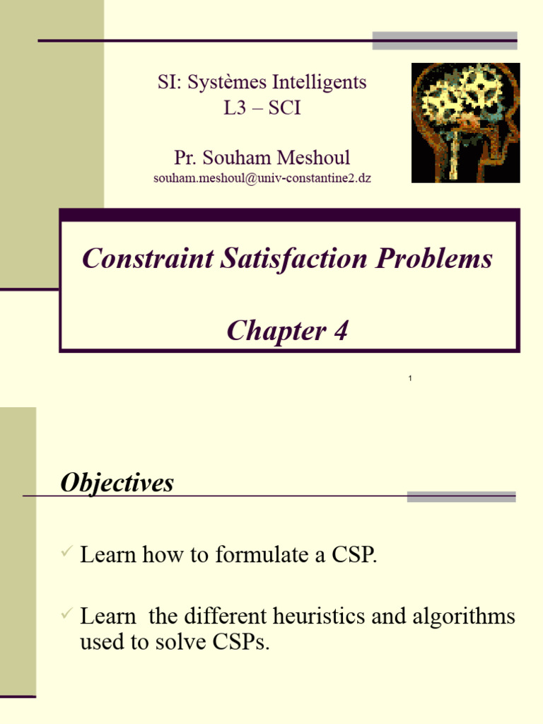 Chapter 4 Constraint Satisfaction Problems Pdf Mathematical Logic Computer Programming