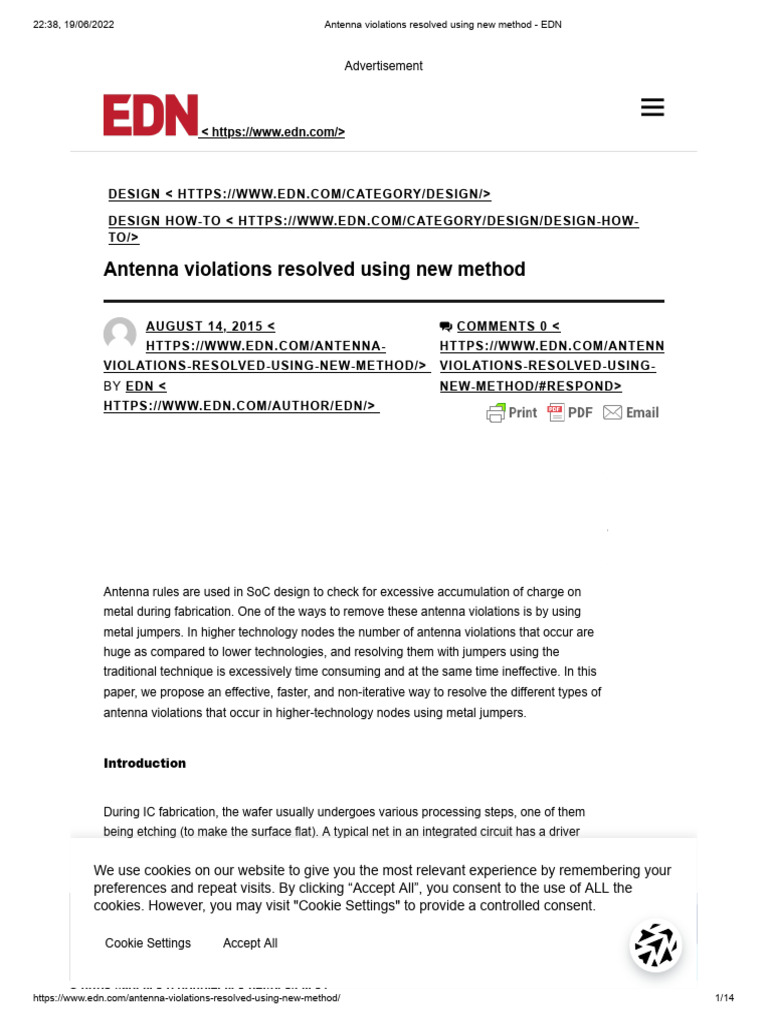 Antenna violations resolved using new method - EDN | PDF | Semiconductor Device Fabrication ...