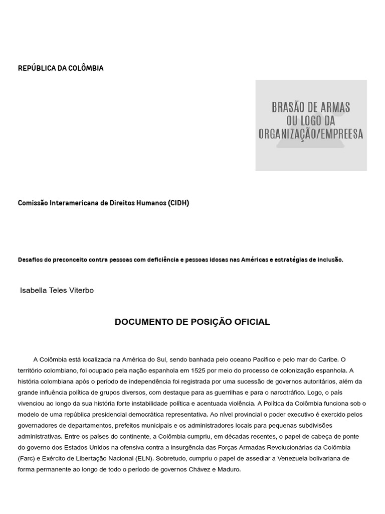 Modelo DPO - CIC - Comitê - Desafios Do Preconceito Contra Pessoas Com ...