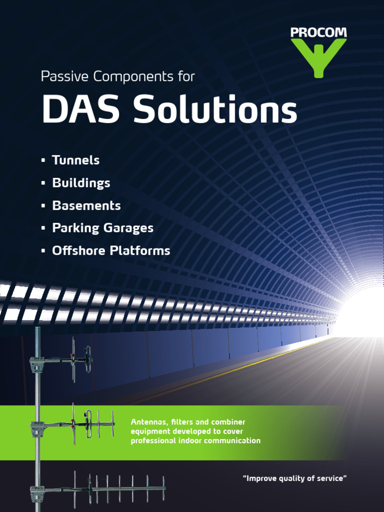 DAS Brochure - 82015 PROCOM | PDF | Antenna (Radio) | Information And Communications Technology
