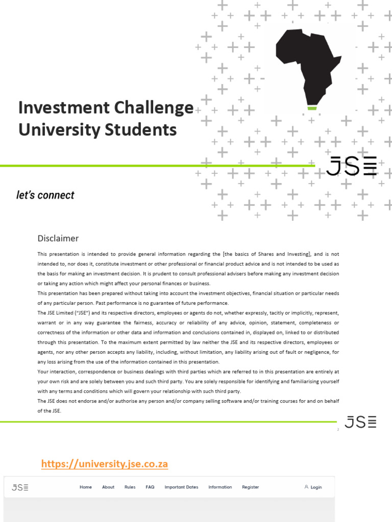 JSE Student Investment Challenge | PDF | Exchange Traded Fund | Futures ...