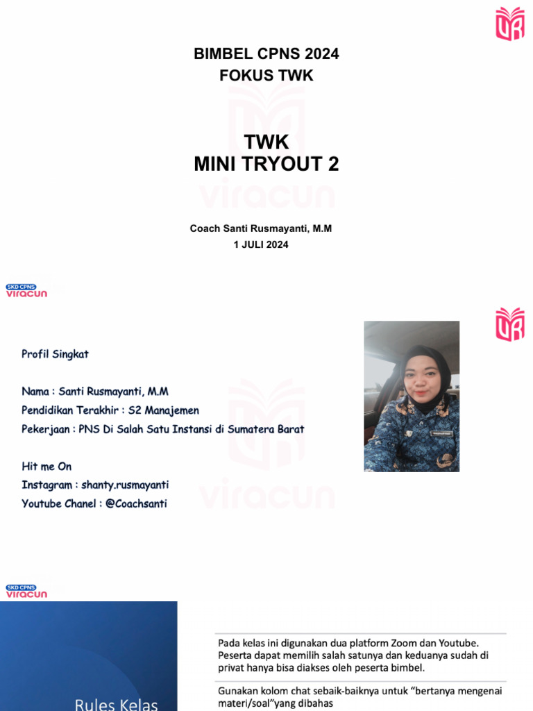 PPT Mini Tryout 2 - Fokus TWK | PDF