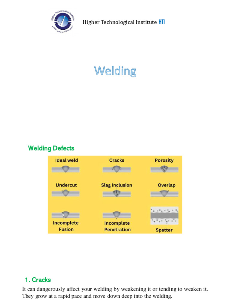Defects and Testing of Welded Joints | PDF | Welding | Construction