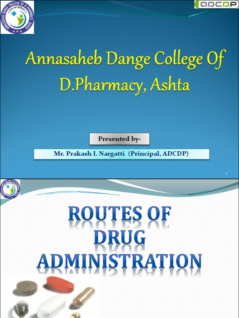 2-Routes of Administration | PDF | Intravenous Therapy | Pharmacy