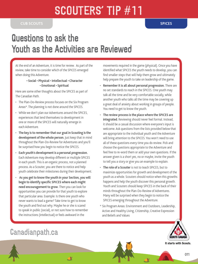 Understanding SPICES in Scouting | PDF | Psychology | Behavioural Sciences