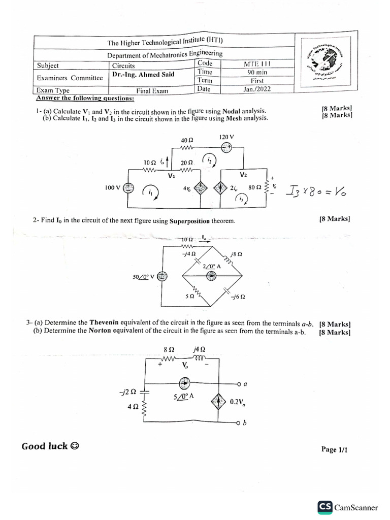 Circuits Final Pdf