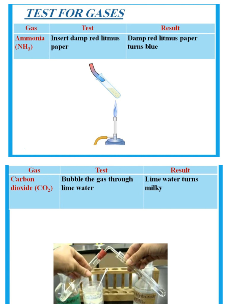Summary Chemical Tests | PDF